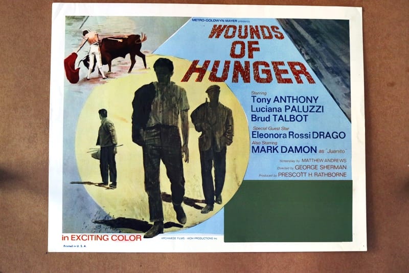 ORIGINAL LOBBY CARD - WOUNDS OF HUNGER - 1963 - title card - Tony ...