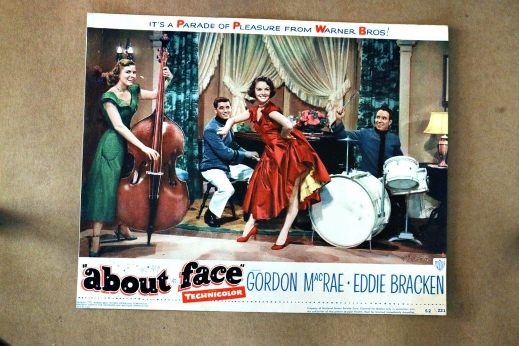 ORIGINAL LOBBY CARD - ABOUT FACE - 1952 - title card - Gordon MacRae ...