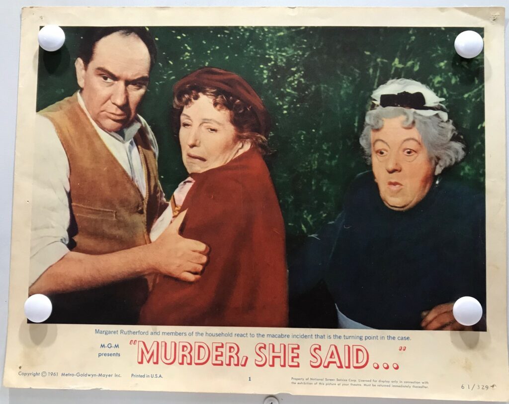 ORIGINAL LOBBY CARDS - MURDER, SHE SAID - 1961 - set of 8 - Margaret ...