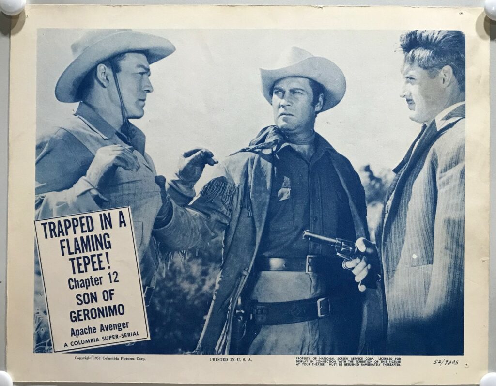 ORIGINAL SERIAL LOBBY CARD - SON OF GERONIMO (b) - 1952 – scene card ...