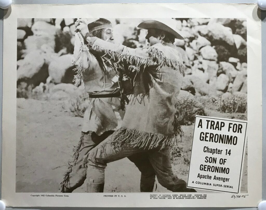 ORIGINAL SERIAL LOBBY CARD - SON OF GERONIMO (d) - 1952 – scene card ...