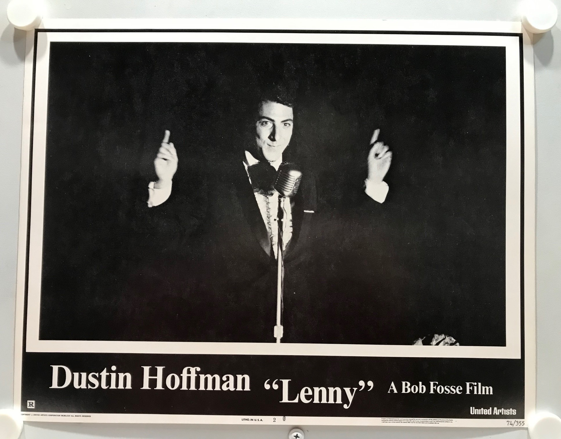 ORIGINAL LOBBY CARDS - LENNY - 1974 - set of 8 - Dustin Hoffman, Valerie Perrine, Stanley Beck ...