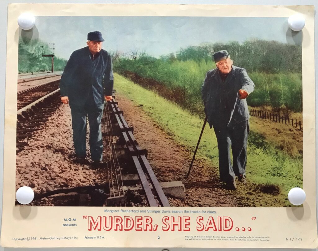 ORIGINAL LOBBY CARDS - MURDER, SHE SAID - 1961 - set of 8 - Margaret ...