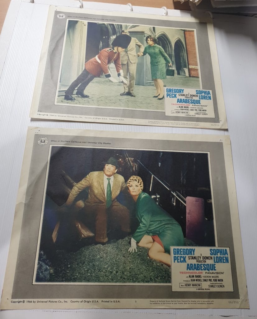 ORIGINAL LOBBY CARDS - ARABESQUE - 1966 - set of 8 - Sophia Loren ...