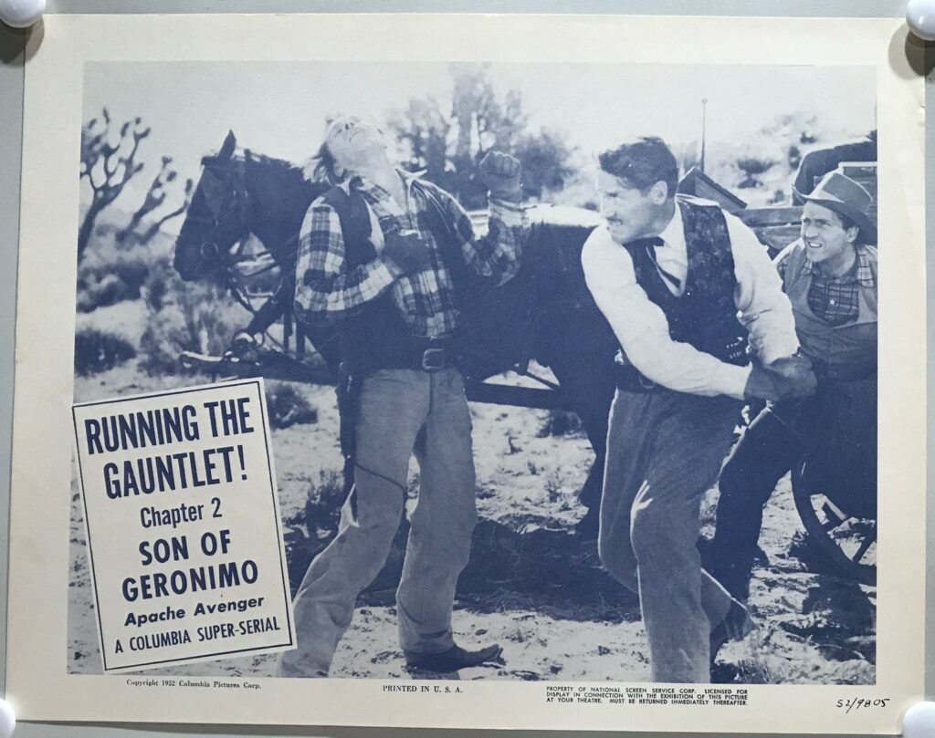 ORIGINAL SERIAL LOBBY CARD - SON OF GERONIMO (d) - 1952 – scene card ...