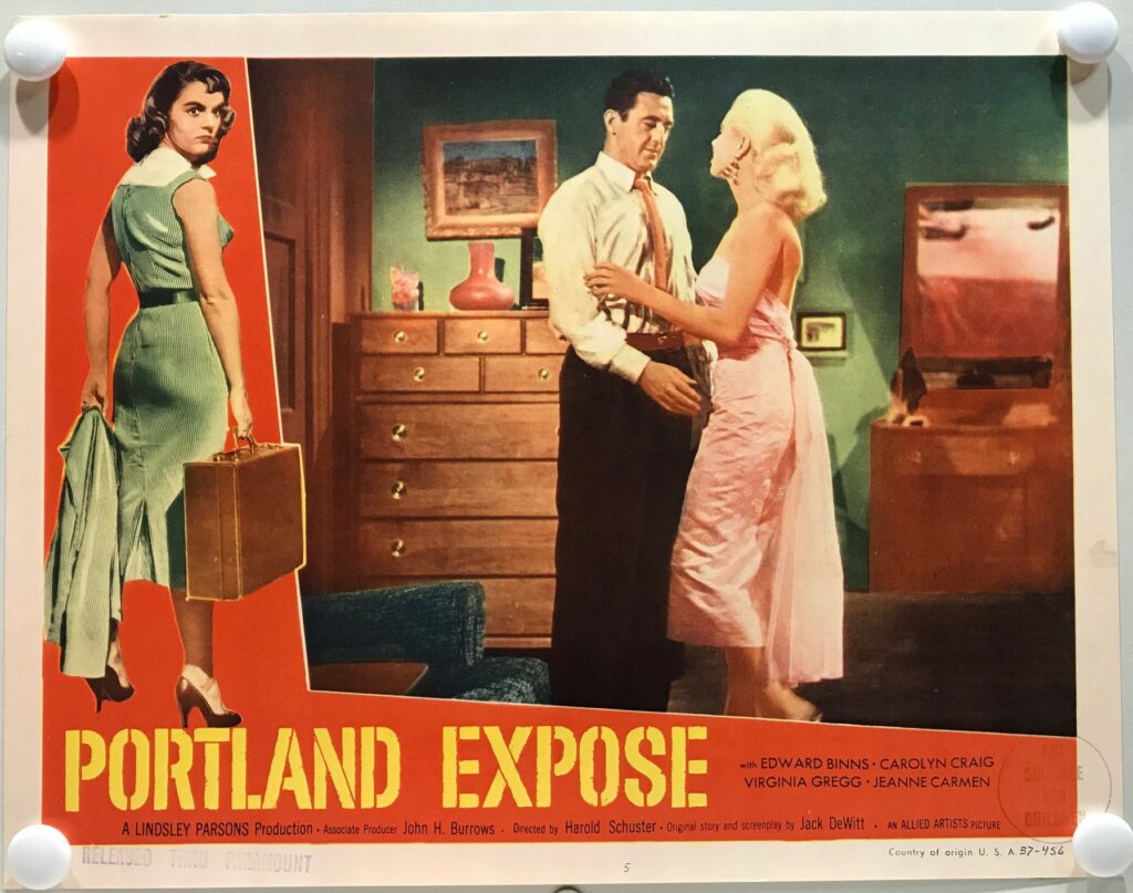 ORIGINAL LOBBY CARDS - PORTLAND EXPOSE - 1957 - set of 8 - Edward Binns ...
