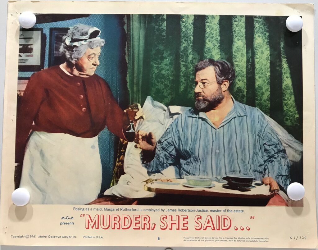 ORIGINAL LOBBY CARDS - MURDER, SHE SAID - 1961 - set of 8 - Margaret ...