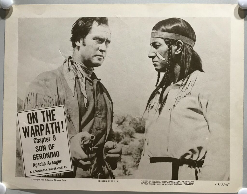 ORIGINAL SERIAL LOBBY CARD - SON OF GERONIMO (d) - 1952 – scene card ...