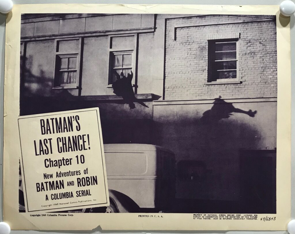ORIGINAL SERIAL LOBBY CARD - NEW ADVENTURES OF BATMAN AND ROBIN - 1949 ...