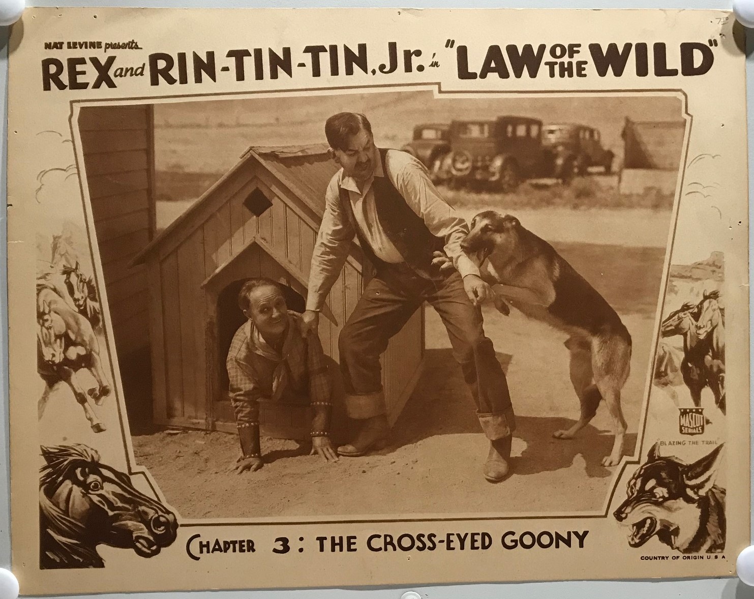 ORIGINAL SERIAL LOBBY CARD - LAW OF THE WILD (a) - 1934 - ft Rex and ...