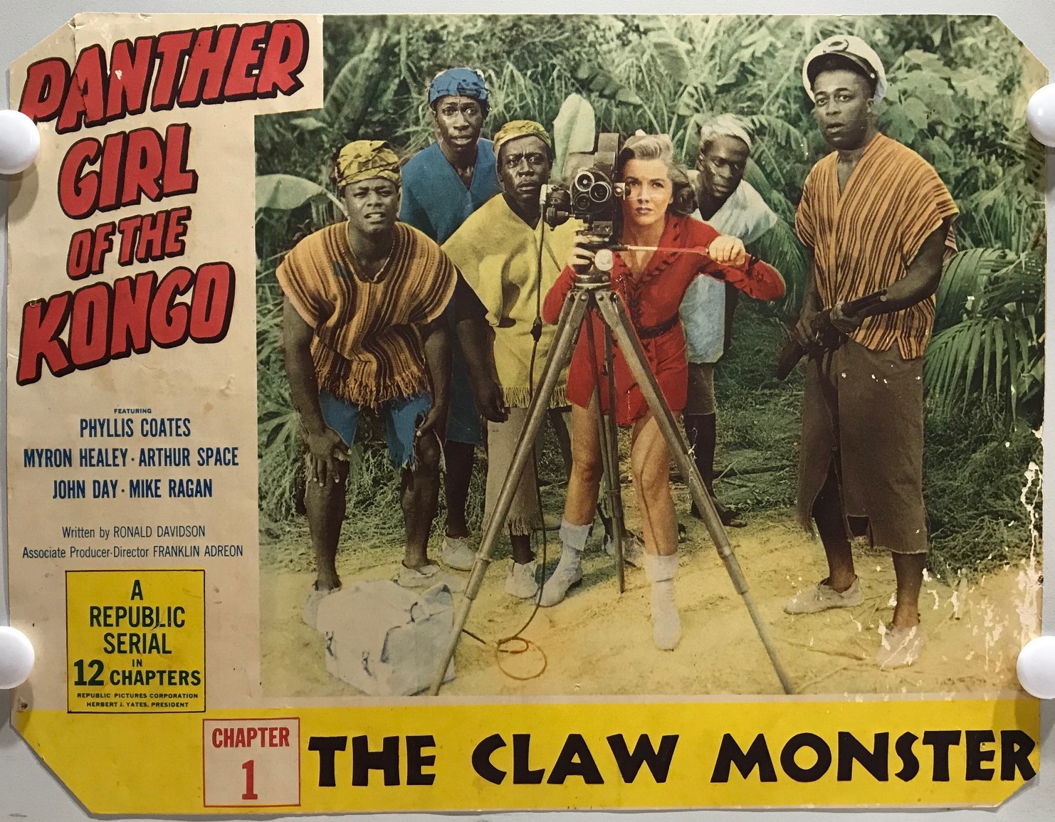 ORIGINAL SERIAL LOBBY CARD - PANTHER GIRL OF THE KONGO (a) - 1955 ...