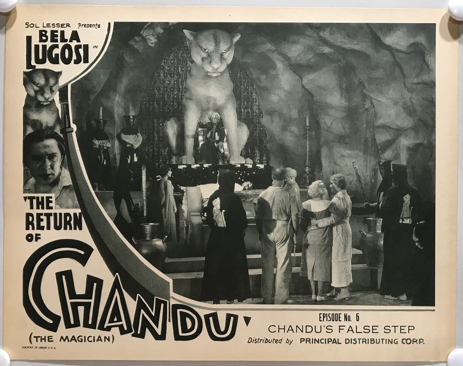 ORIGINAL SERIAL LOBBY CARD - THE RETURN OF CHANDU (b) - 1934 – scene ...