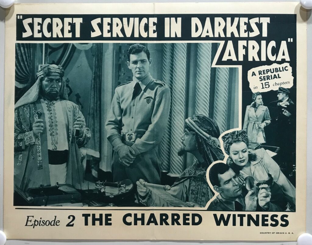 ORIGINAL SERIAL LOBBY CARD - SECRET SERVICE IN DARKEST AFRICA (b ...