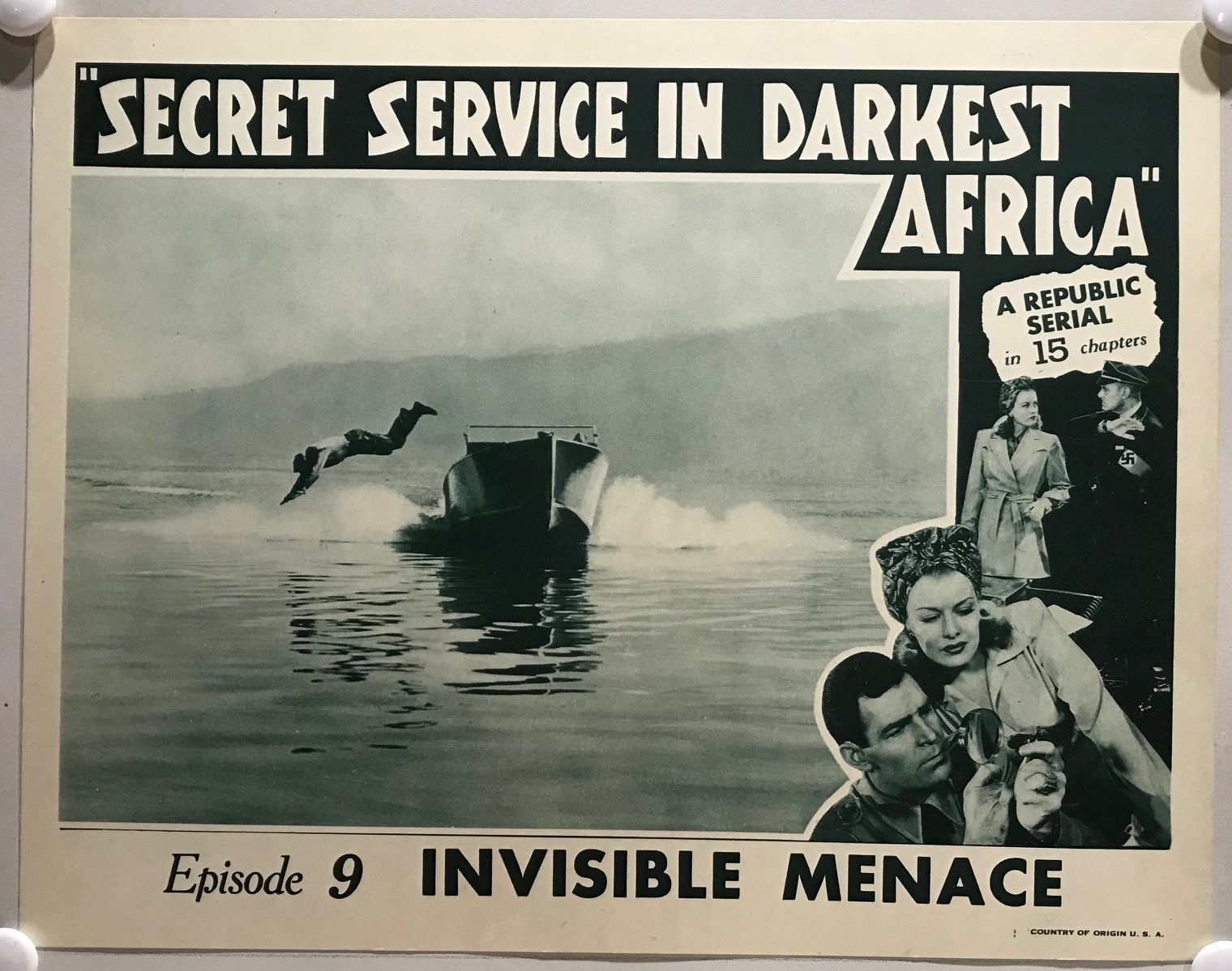ORIGINAL SERIAL LOBBY CARD - SECRET SERVICE IN DARKEST AFRICA (a ...