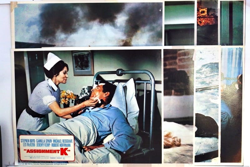ORIGINAL LOBBY CARDS - ASSIGNMENT K - 1968 - set of 8 - Stephen Boyd ...