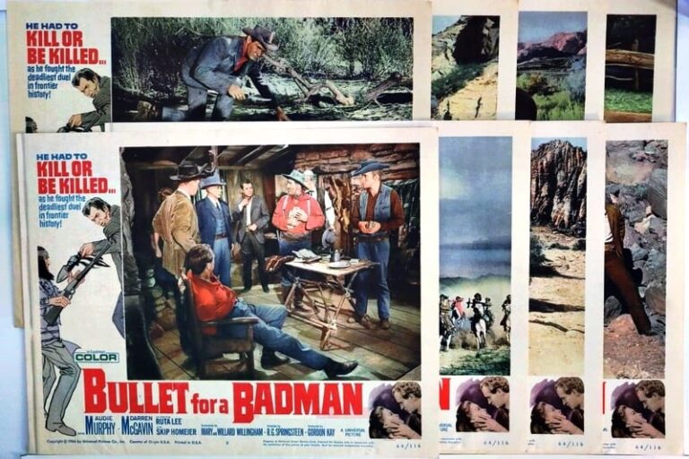 ORIGINAL LOBBY CARDS - BULLET FOR A BADMAN - 1964 - set of 8 - Audie ...