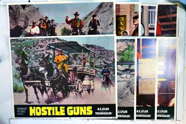 ORIGINAL LOBBY CARDS - HOSTILE GUNS - 1967 - set of 8 - George ...