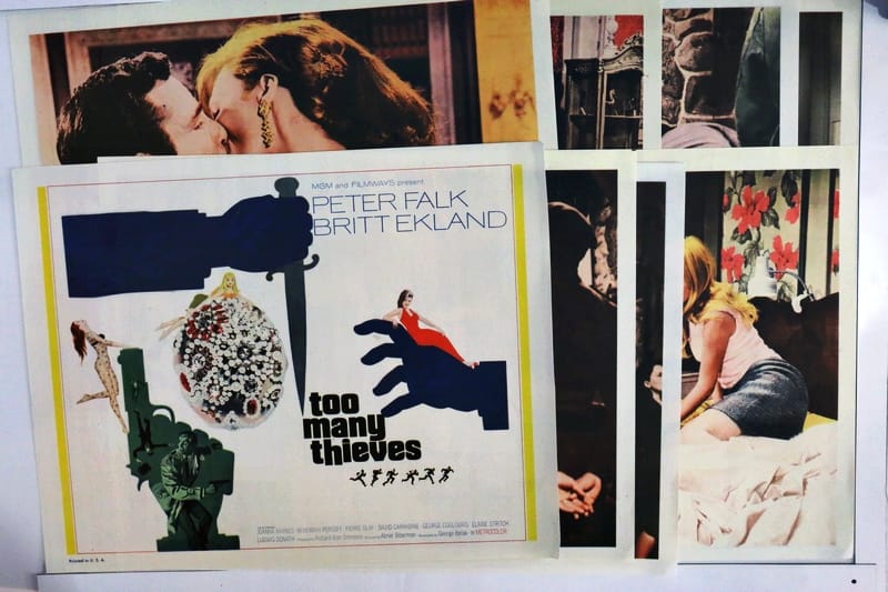 ORIGINAL LOBBY CARDS - TOO MANY THIEVES - 1967 - set of 8 - Britt ...