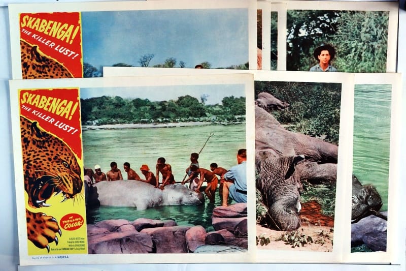 ORIGINAL LOBBY CARDS - SKABENGA! - 1955 - set of 8 - Michael Pate ...