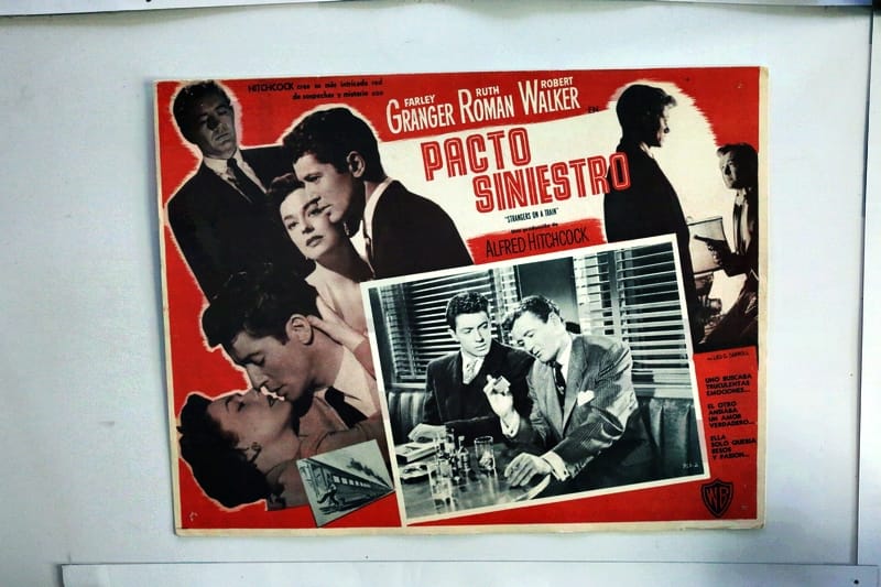 Stranger on a Train lobby card Foreign hitchcock - X Marks The Shop