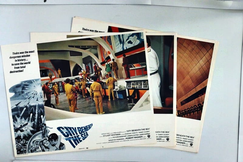ORIGINAL LOBBY CARDS - CITY BENEATH THE SEA - 1971 - set of 8 - Stuart ...