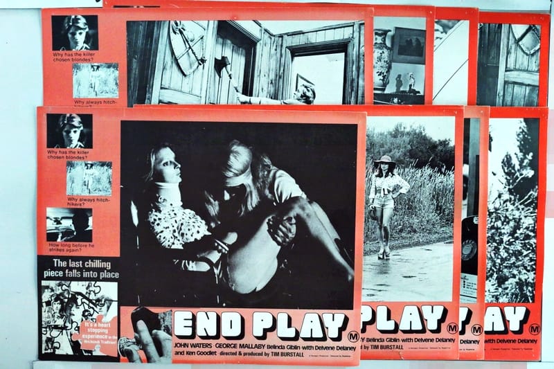 ORIGINAL LOBBY CARDS - END PLAY - 1976 - Australia - set of 8 - George ...