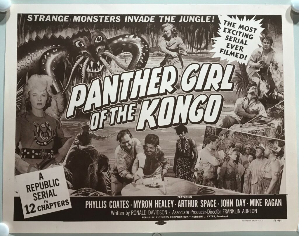 ORIGINAL SERIAL LOBBY CARD - PANTHER GIRL OF THE KONGO (a) - 1955 ...