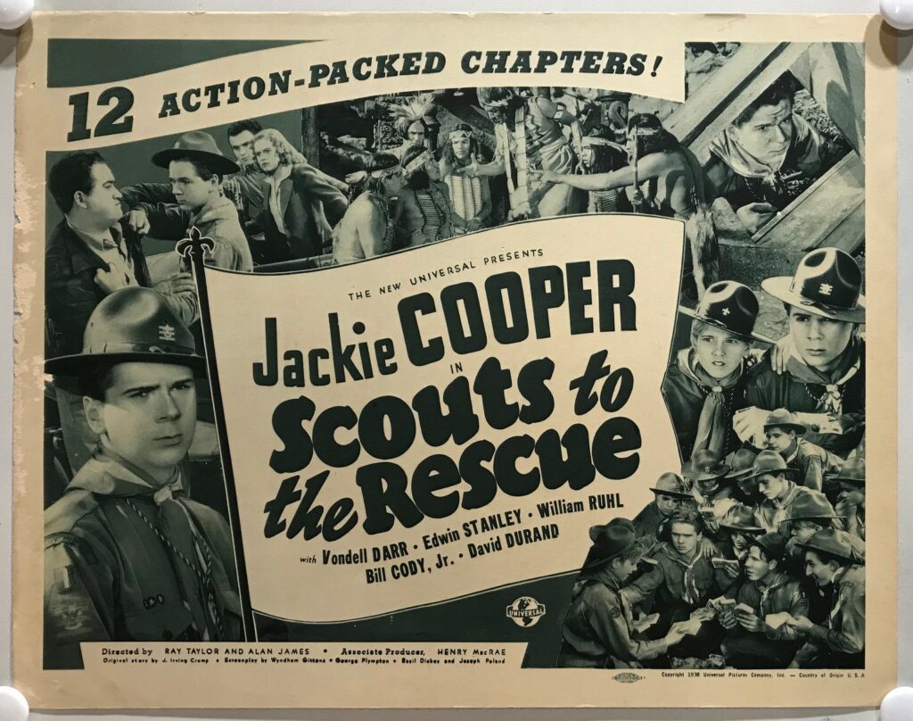 ORIGINAL SERIAL LOBBY CARD - SCOUTS TO THE RESCUE - 1939 - Title Card ...