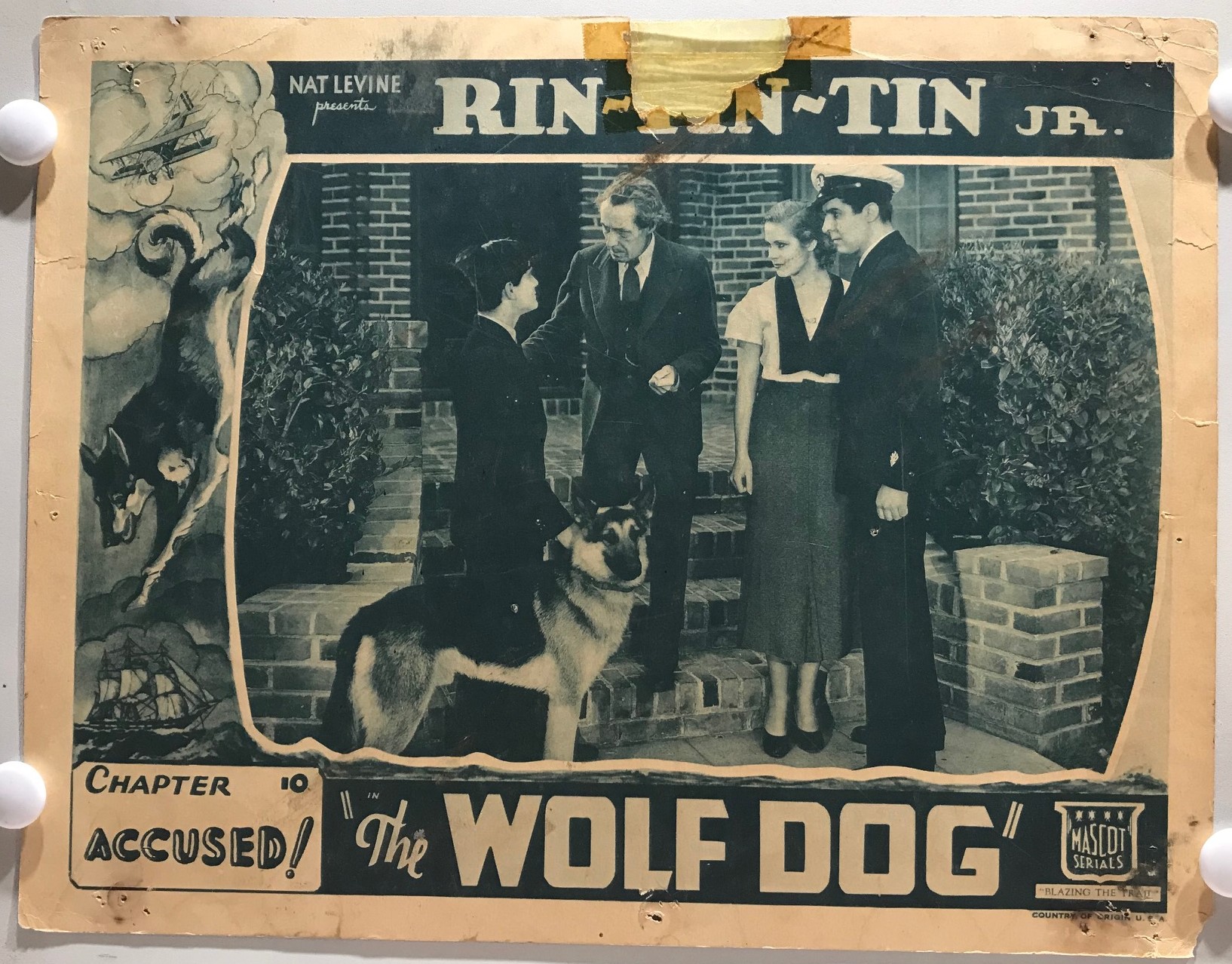 ORIGINAL SERIAL LOBBY CARD - THE WOLF DOG (b) - 1933 – scene card - Ch ...