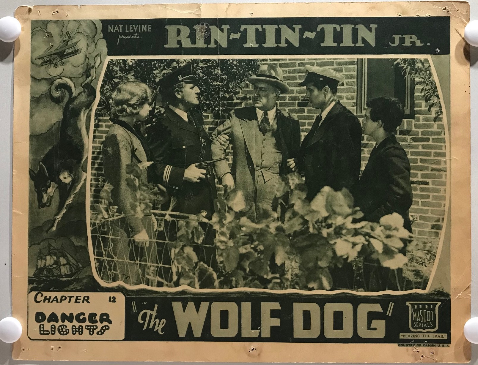 ORIGINAL SERIAL LOBBY CARD - THE WOLF DOG (d) - 1933 - scene card - Ch ...