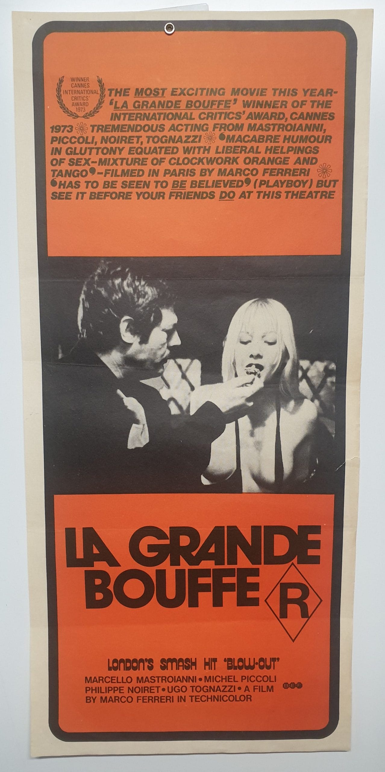 ORIGINAL DAYBILL MOVIE POSTER - LA GRANDE BOUFFE - X Marks The Shop