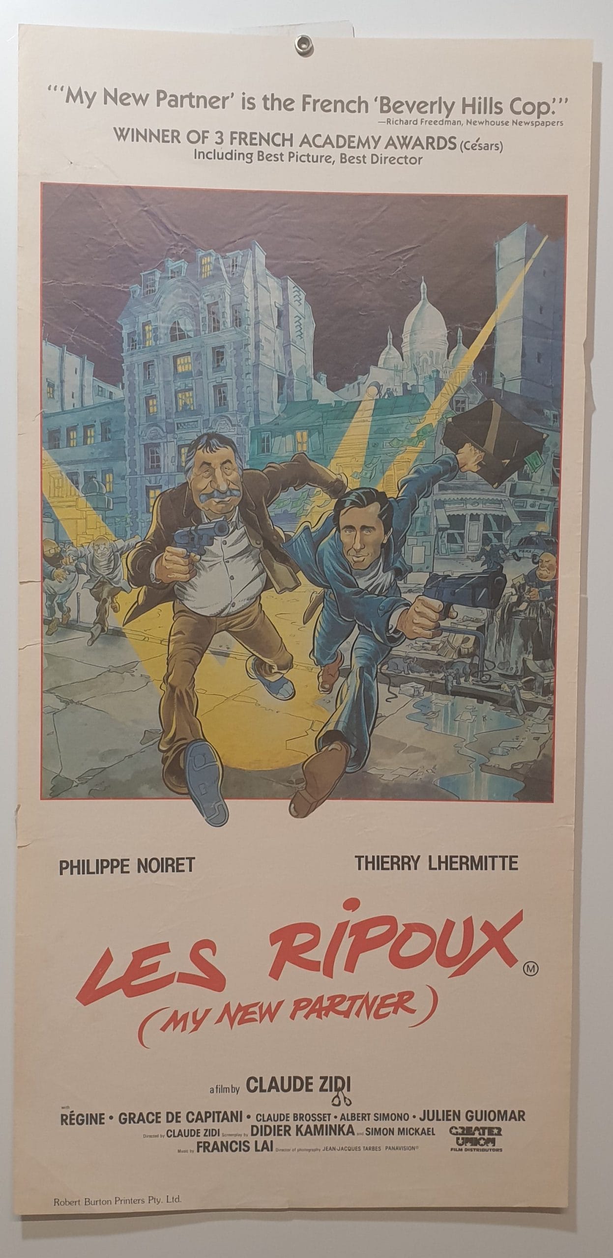 ORIGINAL DAYBILL MOVIE POSTER - LES RIPOUX - My New Partner - Philippe ...