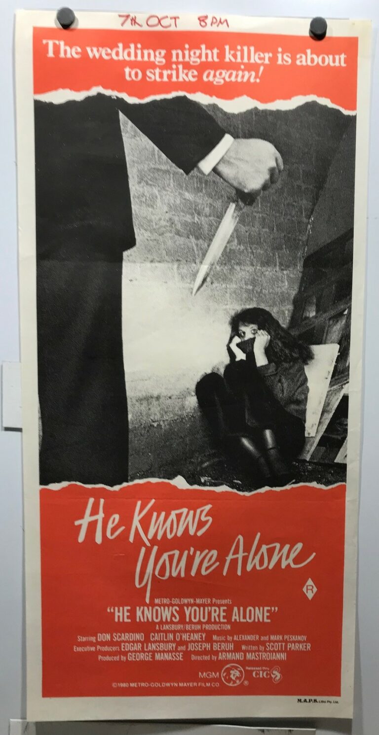 ORIGINAL DAYBILL MOVIE POSTER - HE KNOWS YOU'RE AWAKE - Don Scardino ...