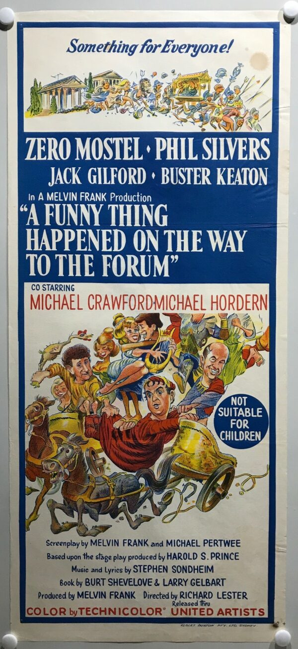 ORIGINAL DAYBILL MOVIE POSTER - FUNNY THING HAPPENED ON THE WAY TO THE ...