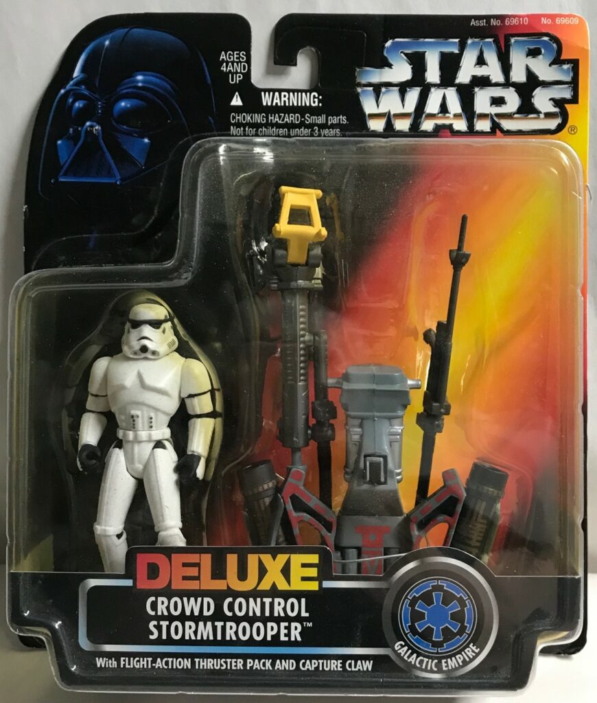 STAR WARS - KENNER - CROWD CONTROL STORMTROOPER - with Flight Action ...