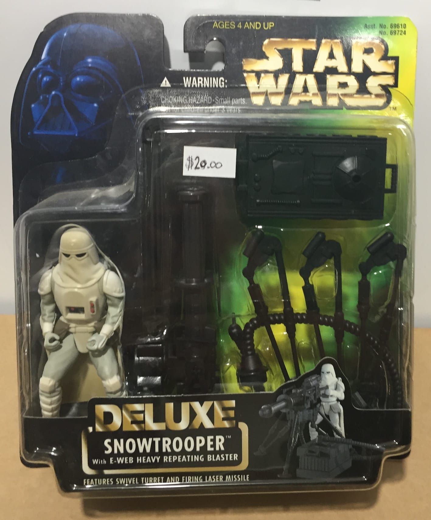 HASBRO STAR WARS DELUXE SNOWTROOPER WITH E-WEB HEAVY REPEATING BLASTER ...