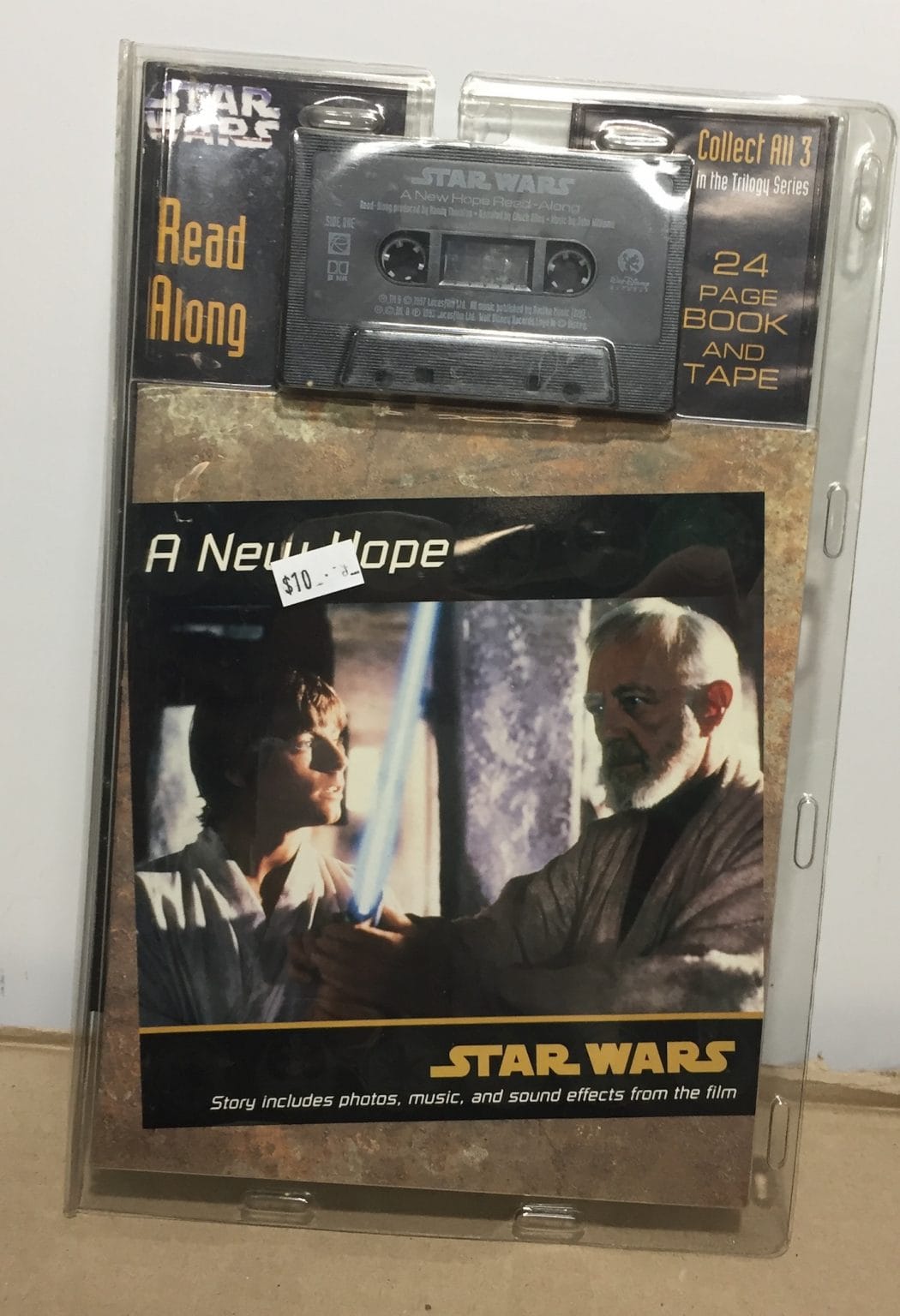 STAR WARS - A NEW HOPE - Read Along Book & Cassette Tape - Disney - X ...