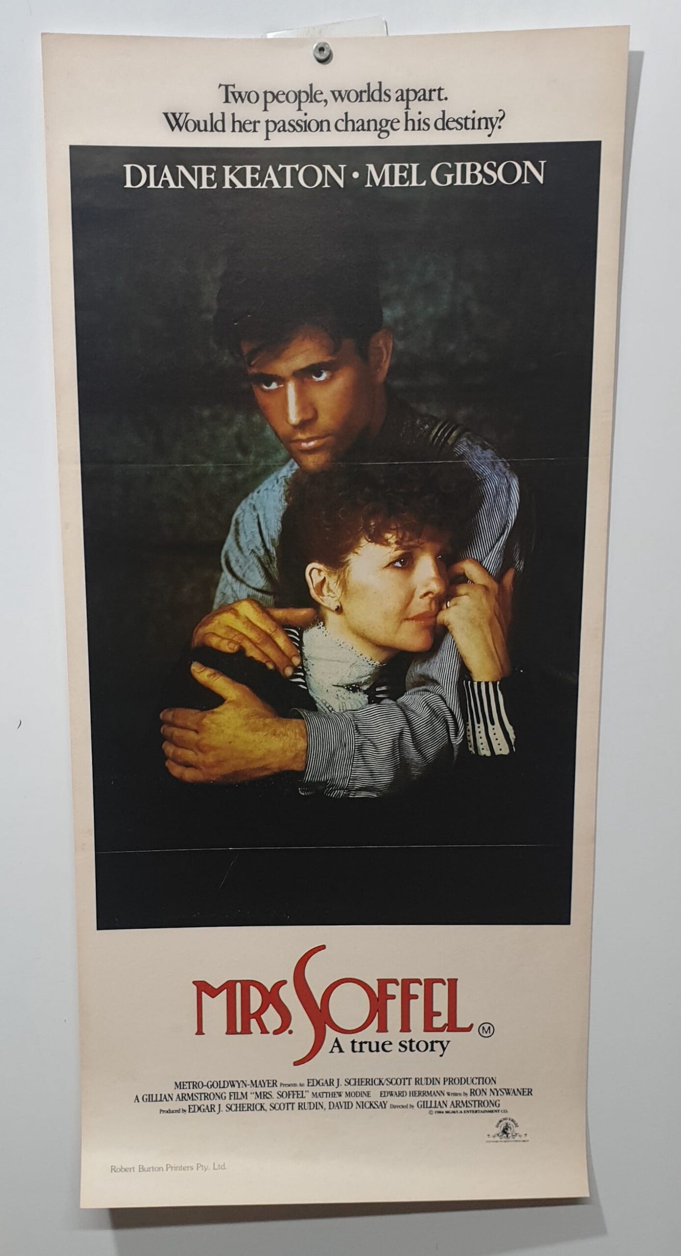 ORIGINAL DAYBILL MOVIE POSTER - MRS SOFFEL - 1984 - X Marks The Shop