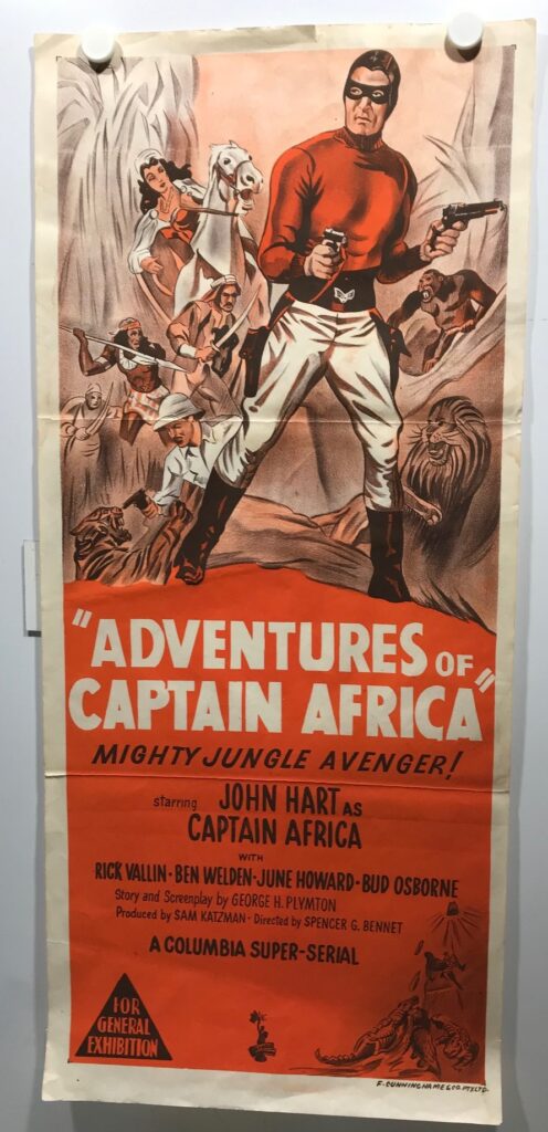 ORIGINAL DAYBILL MOVIE POSTER - ADVENTURES OF CAPTAIN AFRICA - X Marks ...