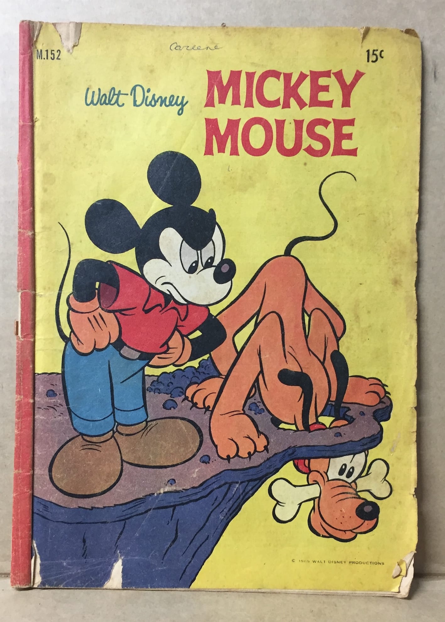 COMIC BOOK -WALT DISNEY'S MICKEY MOUSE M.152 - X Marks The Shop