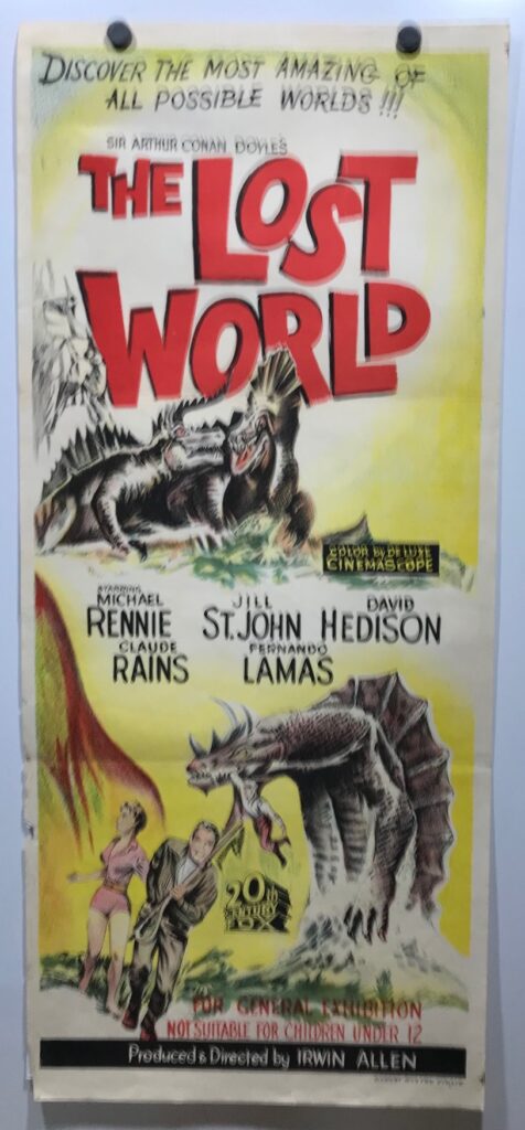 ORIGINAL DAYBILL MOVIE POSTER - THE LOST WORLD - Michael Renne, Jill St ...