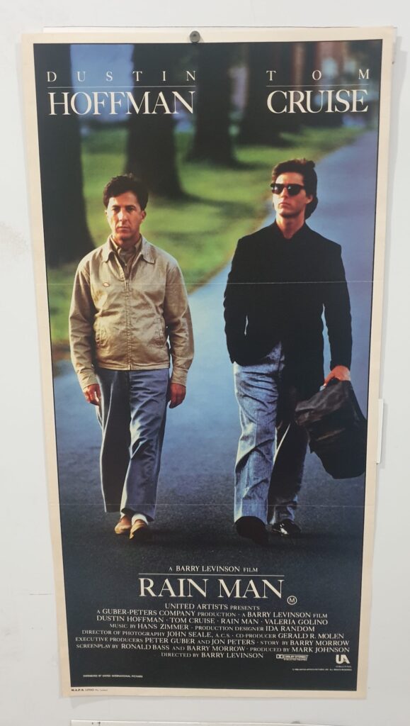 ORIGINAL DAY BILL MOVIE POSTER - RAIN MAN - 1988 - X Marks The Shop