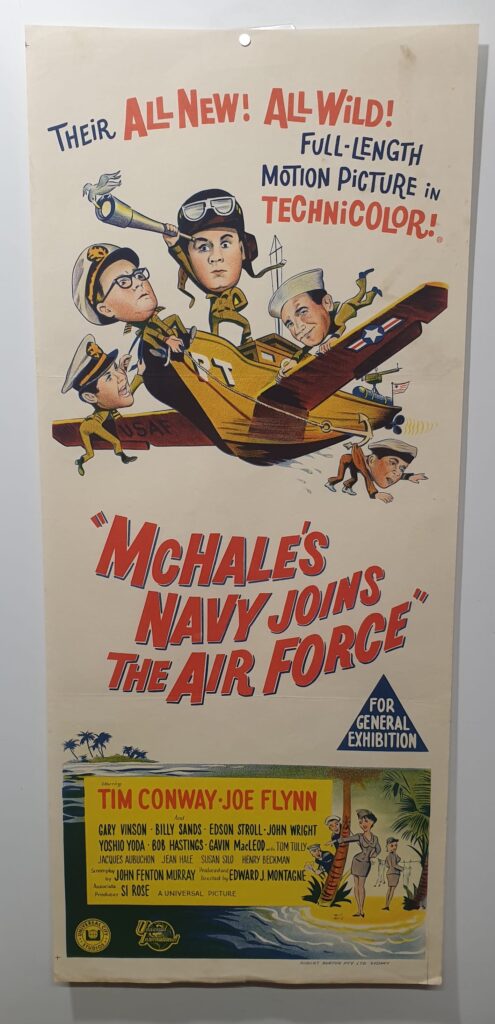 ORIGINAL DAY BILL MOVIE POSTER - MCHALE'S NAVY JOINS AIR FORCE - 1965 ...