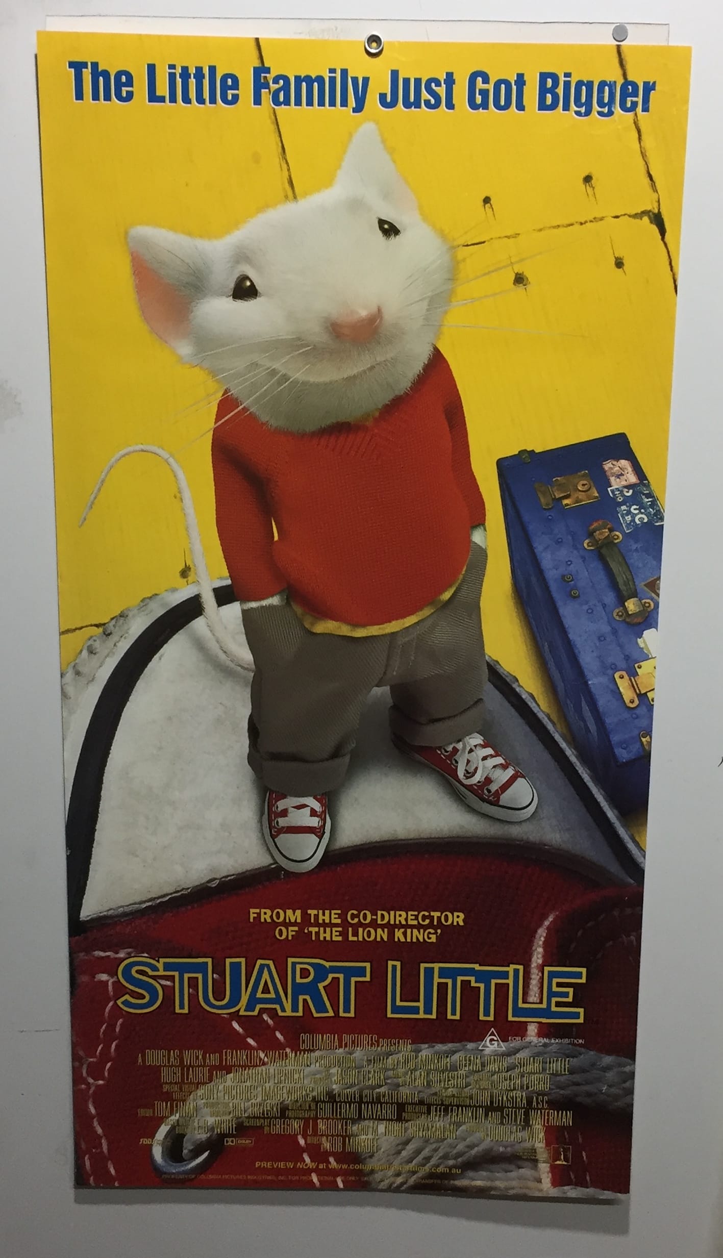 ORIGINAL DAYBILL MOVIE POSTER - STUART LITTLE - 1999 - X Marks The Shop