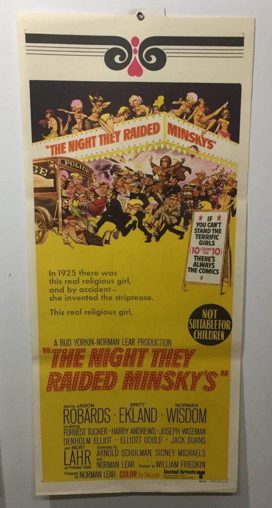 ORIGINAL DAYBILL MOVIE POSTER - THE NIGHT THEY RAIDED MINSKY'S - 1968 ...