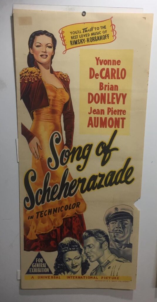 ORIGINAL DAYBILL MOVIE POSTER - SONG OF SCHEHERAZADE - 1947 - X Marks ...