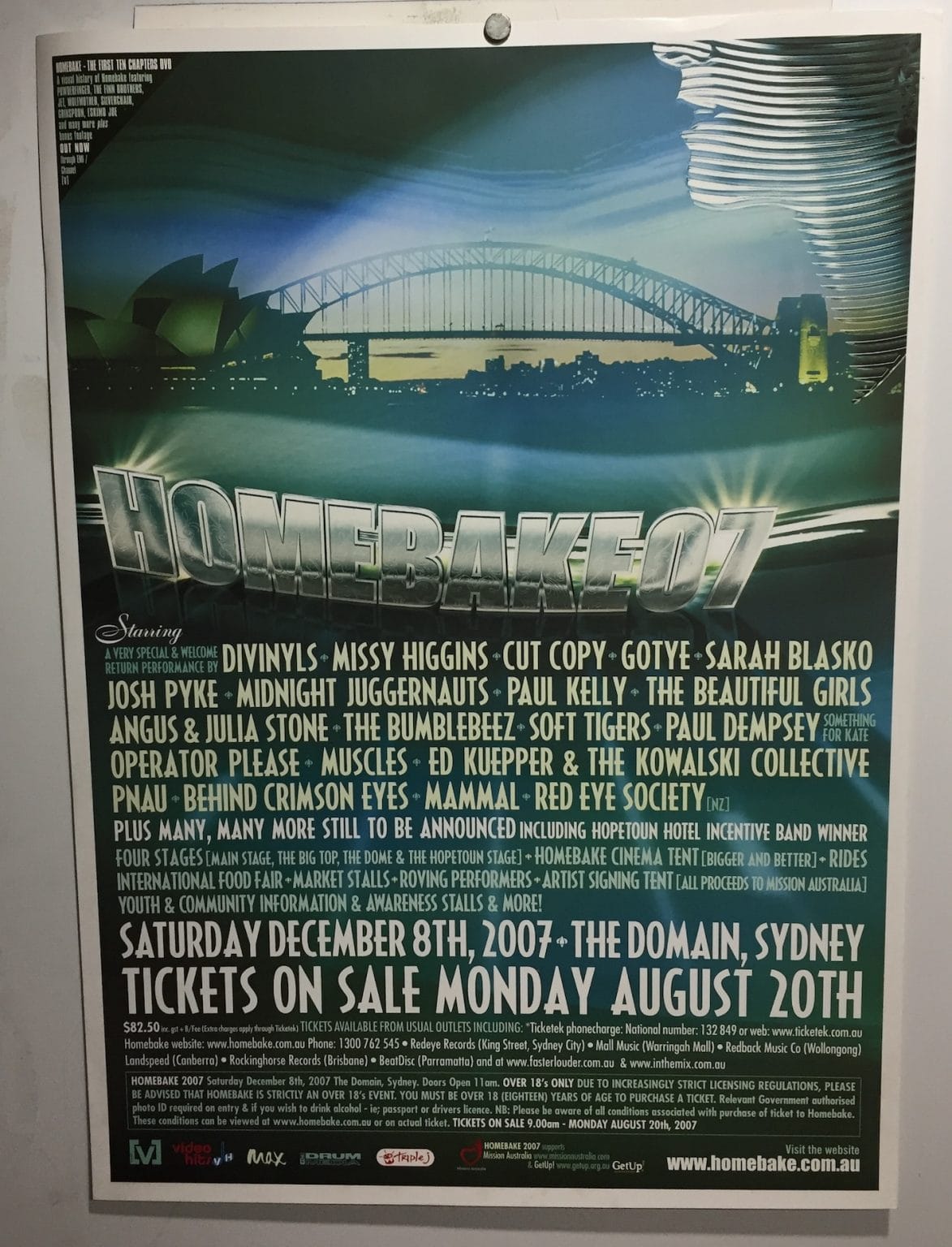 MUSIC PROMO POSTER - HOMEBAKE07 - X Marks The Shop