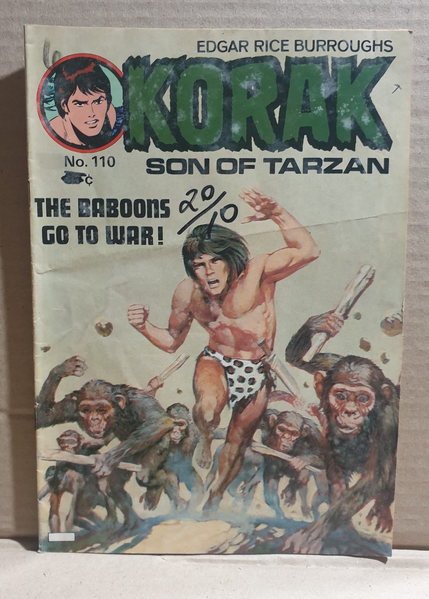 COMIC BOOK ~~ DC KORAK SON OF TARZAN #110 - X Marks The Shop