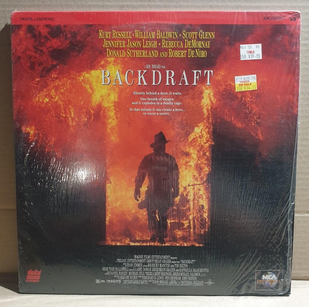 LASERDISC MOVIE - BACKDRAFT - Kurt Russell, William Baldwin, Scott ...