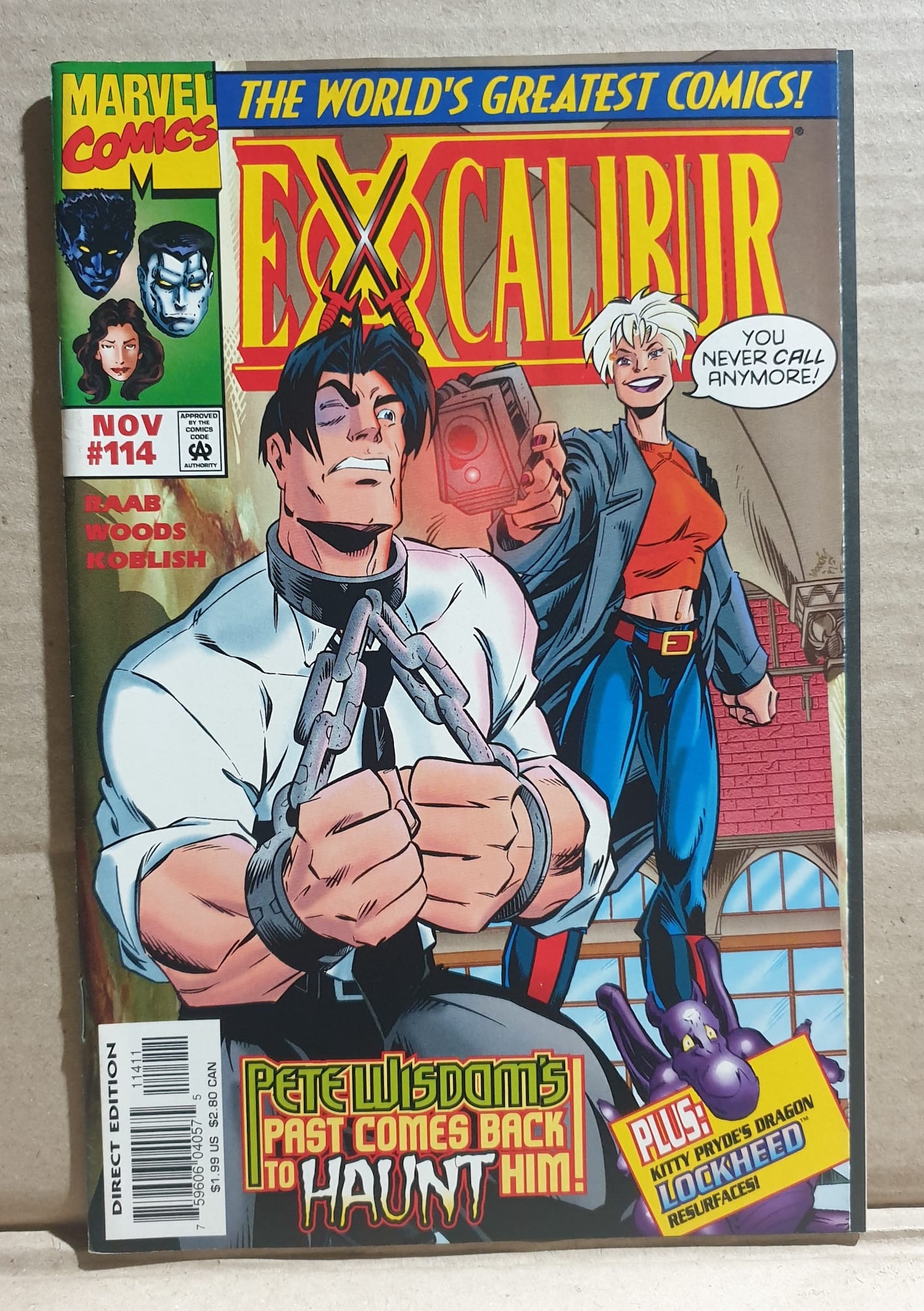 COMIC BOOK ~ MARVEL EXCALIBUR #114 - X Marks The Shop